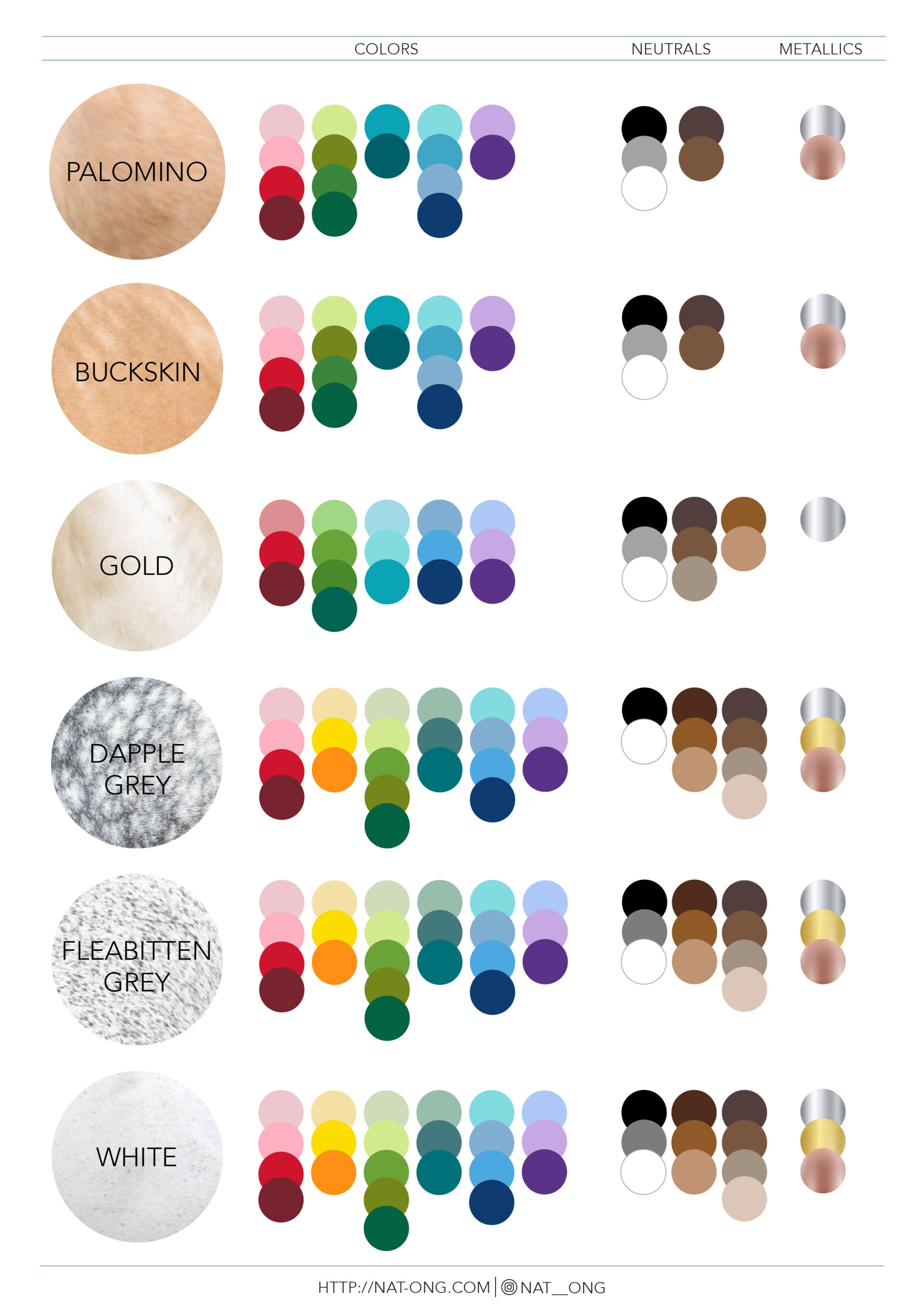 COLOR GUIDE - Natalie Ong Photography